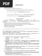 Employment Contract Tagalog | PDF