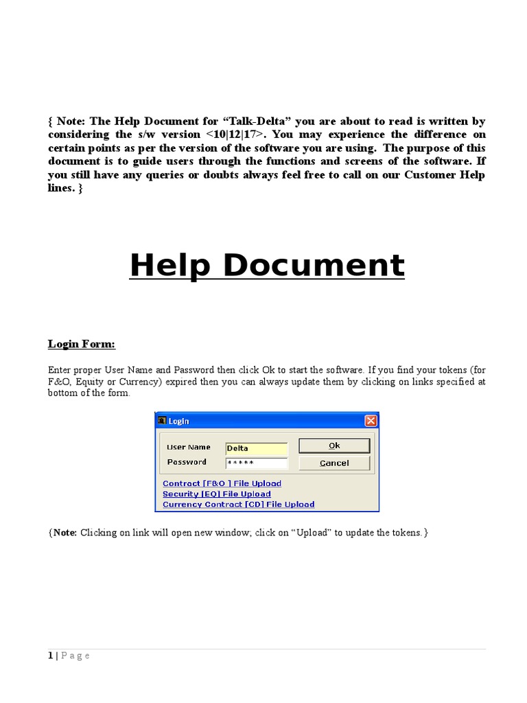 Talk Delta Help | PDF | Greeks (Finance) | Keyboard Shortcut