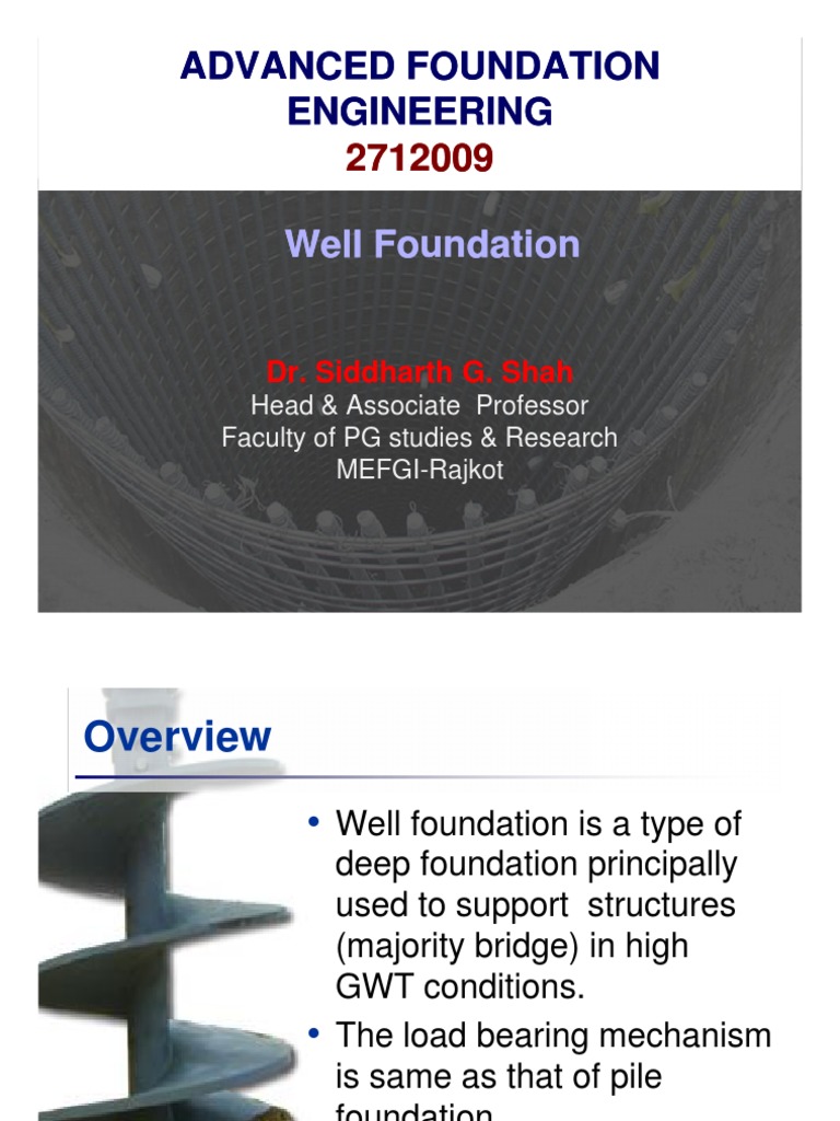 Well Foundation Design and Analysis | PDF | Civil Engineering ...