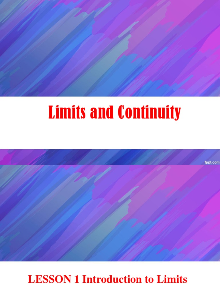 Lesson 1 Introduction To Limits | PDF | Function (Mathematics ...
