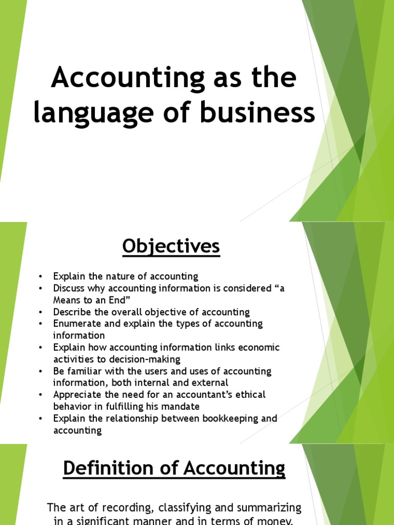 Chapter 2 - Accounting As The Language of Business | PDF | Accounting ...