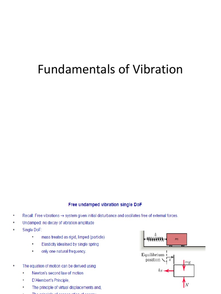 Fundamentals of Vibration | PDF
