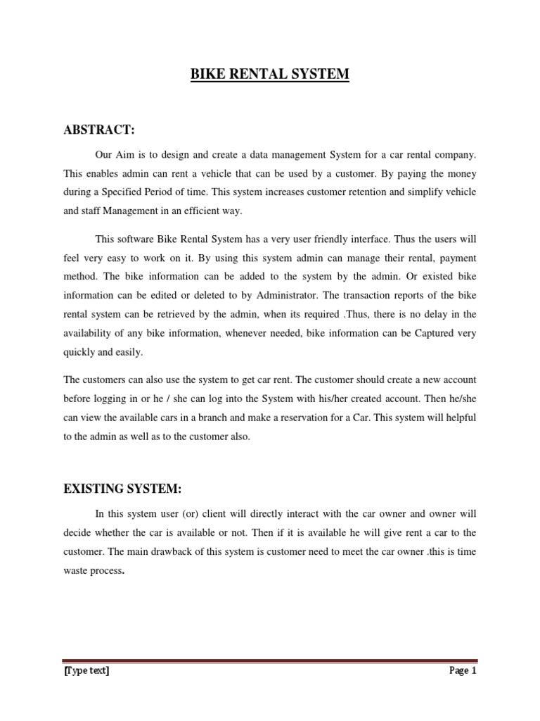 Car Rental System | PDF | User (Computing) | System Software