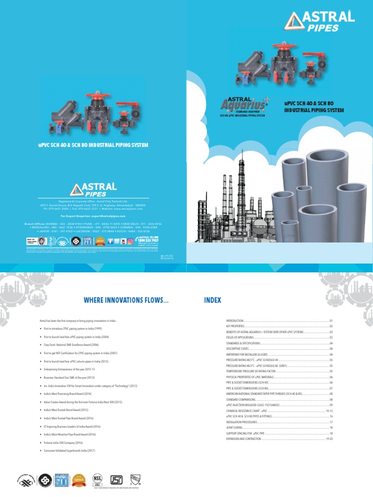 Astral Pipes Aquaris | Download Free PDF | Polyvinyl Chloride | Pipe ...