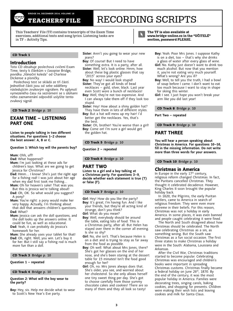 Recording Scripts: Teachers' File | PDF | Ebenezer Scrooge | Jacob Marley