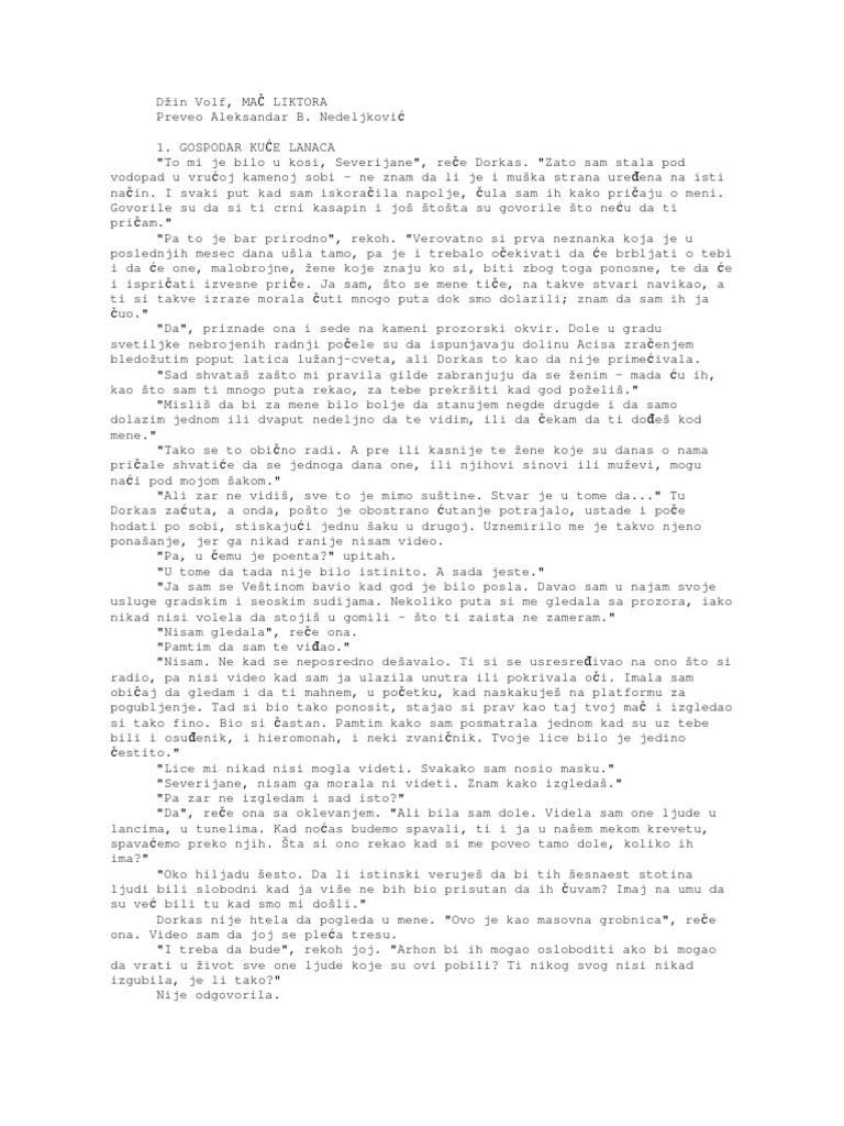 Dzin Volf - Mac Liktora PDF | PDF