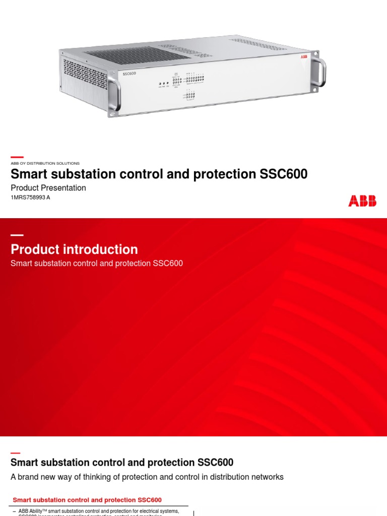SSC600 ProdInt Pres 758993 ENa | PDF | Electrical Substation | Electric ...
