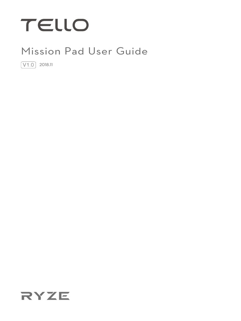 Tello Mission Pad User Guide | PDF