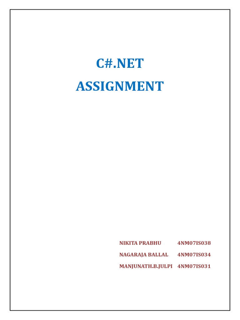 Cnet Assignment Pdf Parameter Computer Programming Method Computer Programming 4598