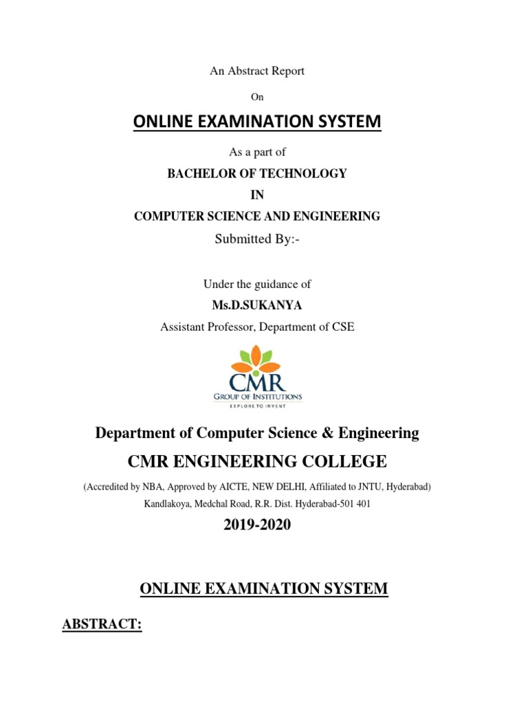 Online Examination System | PDF
