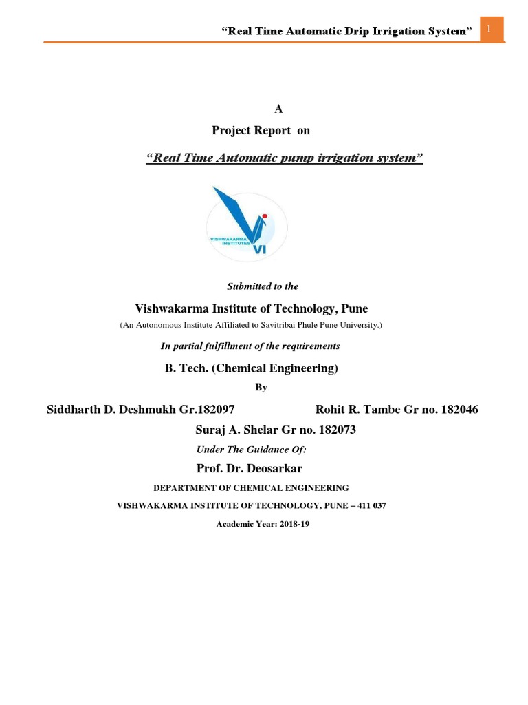 Drip Irrigation Report 2 | PDF | Rectifier | Irrigation