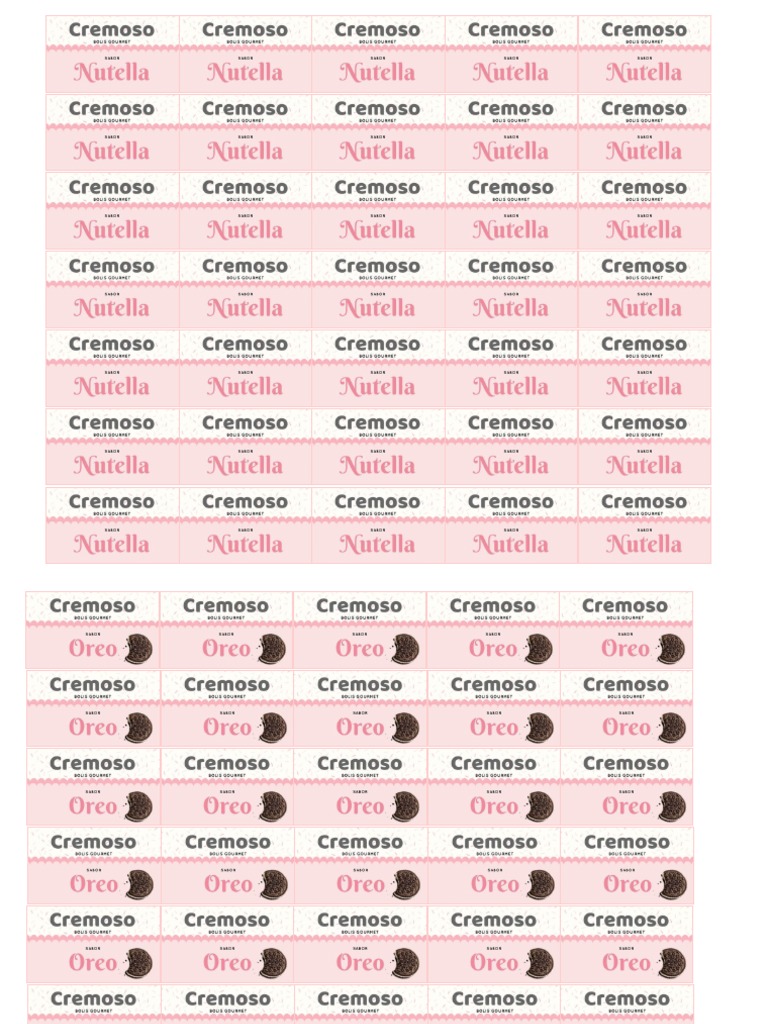 Etiquetas para Bolis | PDF