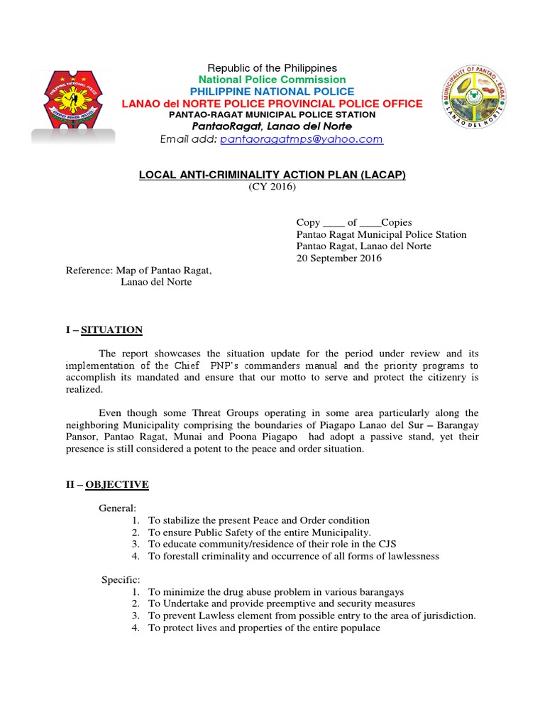 Lanao Del Norte Police Provincial Police Office: Local Anti-Criminality ...