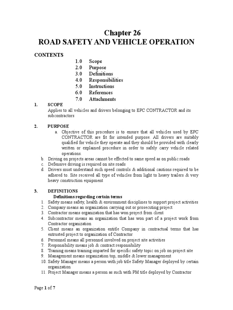 26 - HSE-Road Safety and Vehicles Operation | PDF | Vehicles | Driving