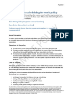 Company Car Policy Sample | PDF | Driving | Employment