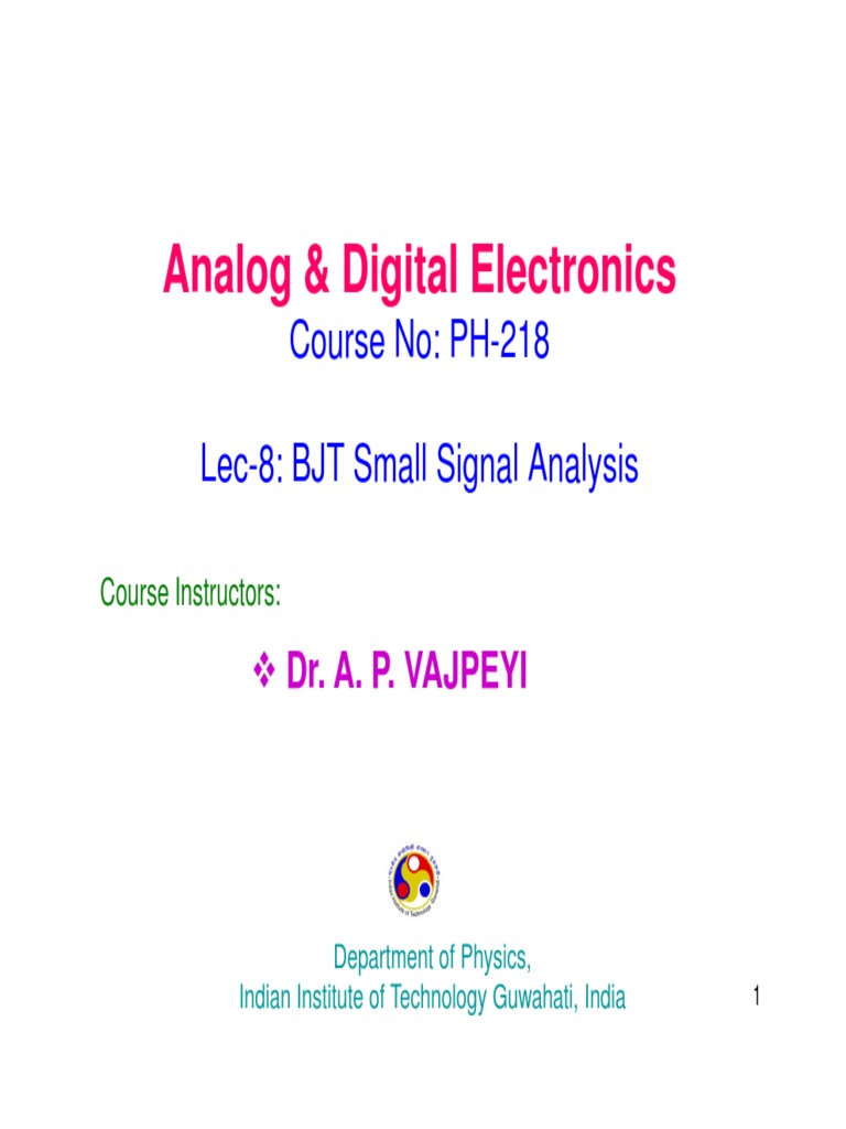 BJT Small Signal Analysis Techniques | PDF | Bipolar Junction ...