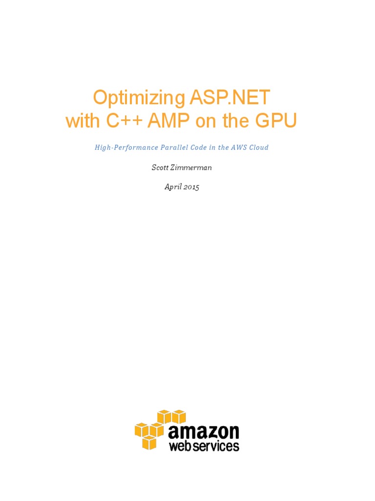 Optimizing ASP Net With CPP Amp On The Gpu | PDF | Microsoft Visual Studio | Model–View–Controller