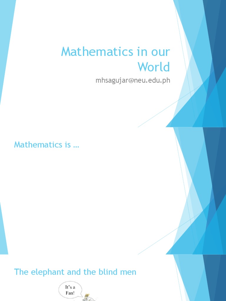 Mathematics in Our World | PDF | Ratio | Teaching Mathematics