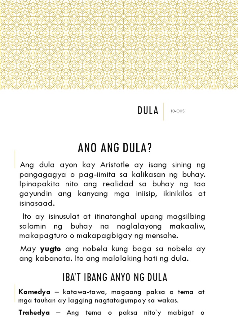 10-Ohs Dula | PDF