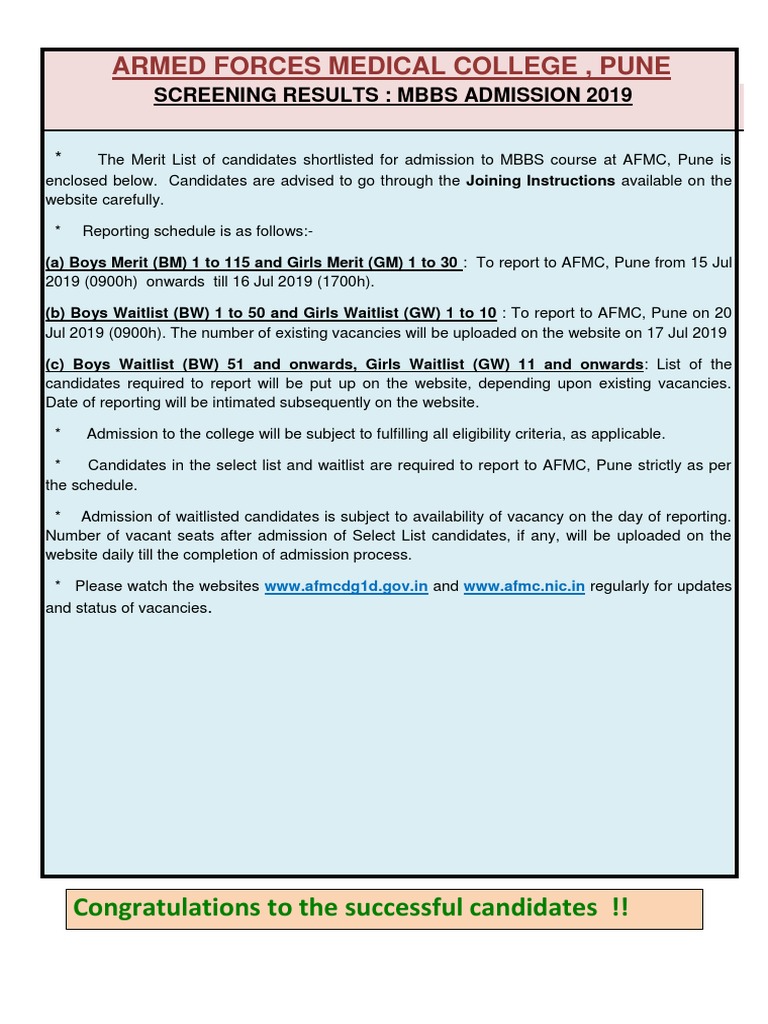 AFMC MBBS Seat Allotment Result | PDF | Sports | Sikhism