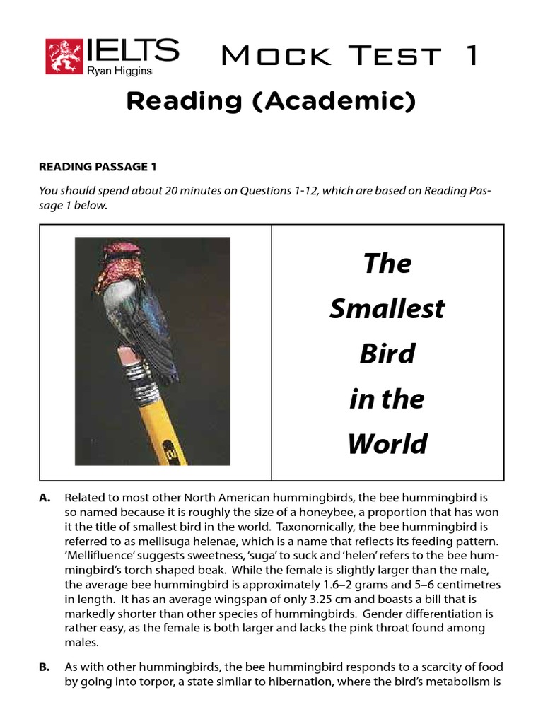 IELTS Academic Reading Mock Test 1 | PDF | Klondike Gold Rush | Canada