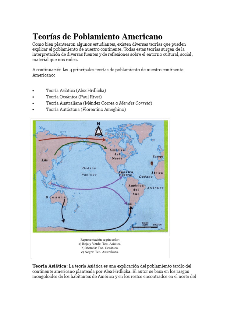 Teorías de Poblamiento Americano: Teoría Asiática: La teoría Asiática ...