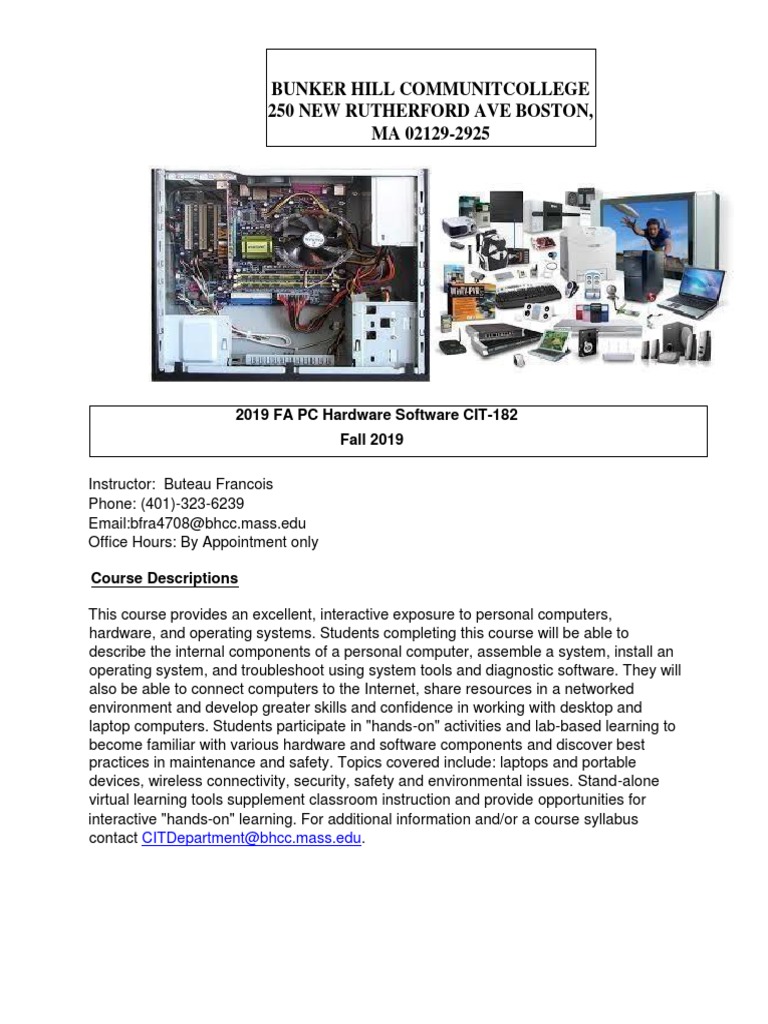 PC Hardware & Software | PDF | Homework | Operating System