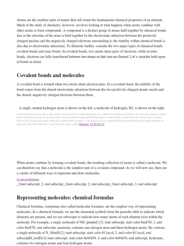 Atoms Are The Smallest Units of Matter That Still Retain The ...