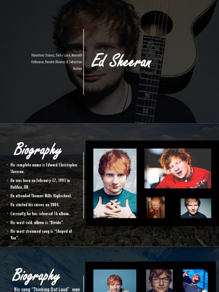 Ed Sheeran Biography and Top Hit Song Facts | PDF