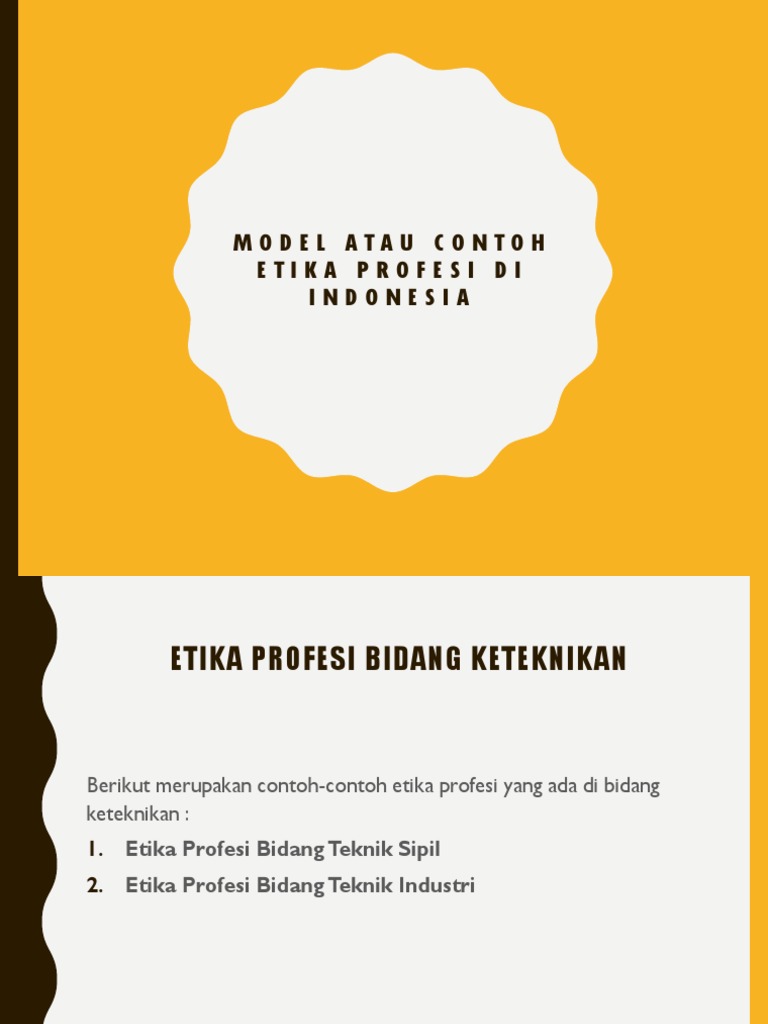 Macam-Macam Etika Profesi | PDF