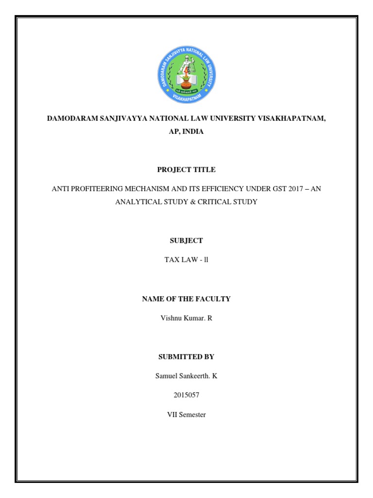 Anti-Profiteering Measures | PDF | Value Added Tax | Taxes