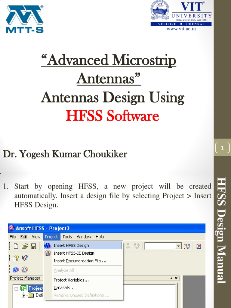 HFSS Manual Prsentation PDF | PDF | Microwave | Antenna (Radio)