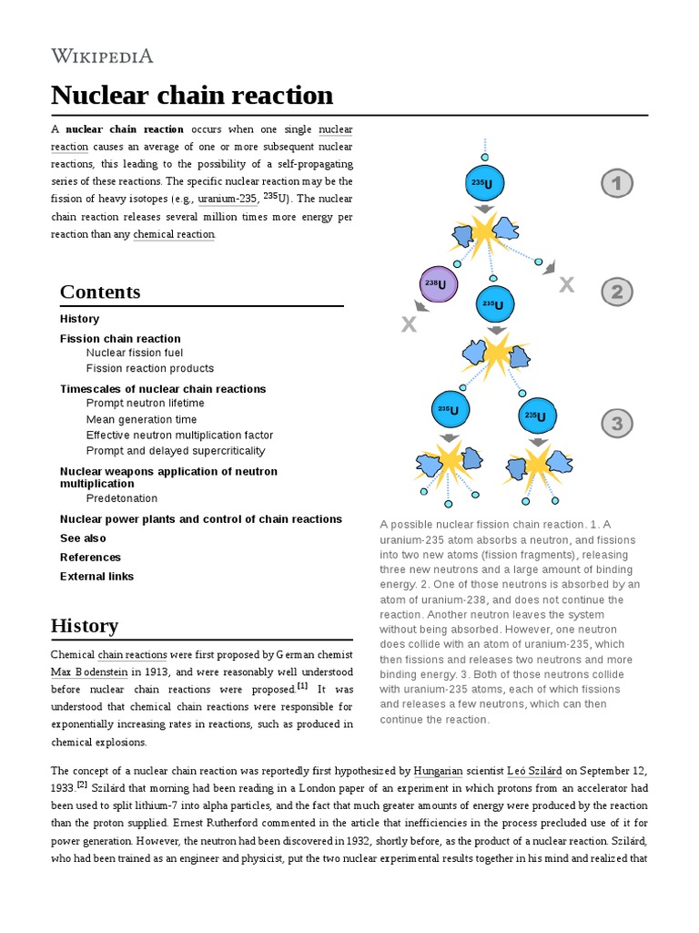 Nuclear Chain Reaction