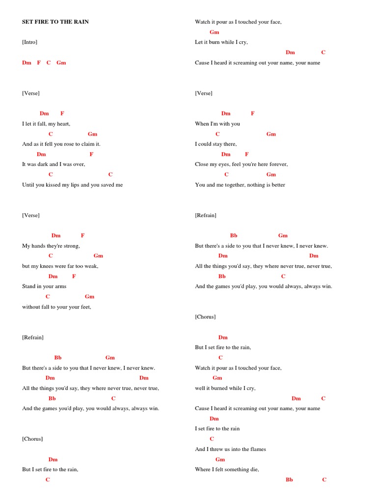 Chords | PDF | Refrain | Song Structure