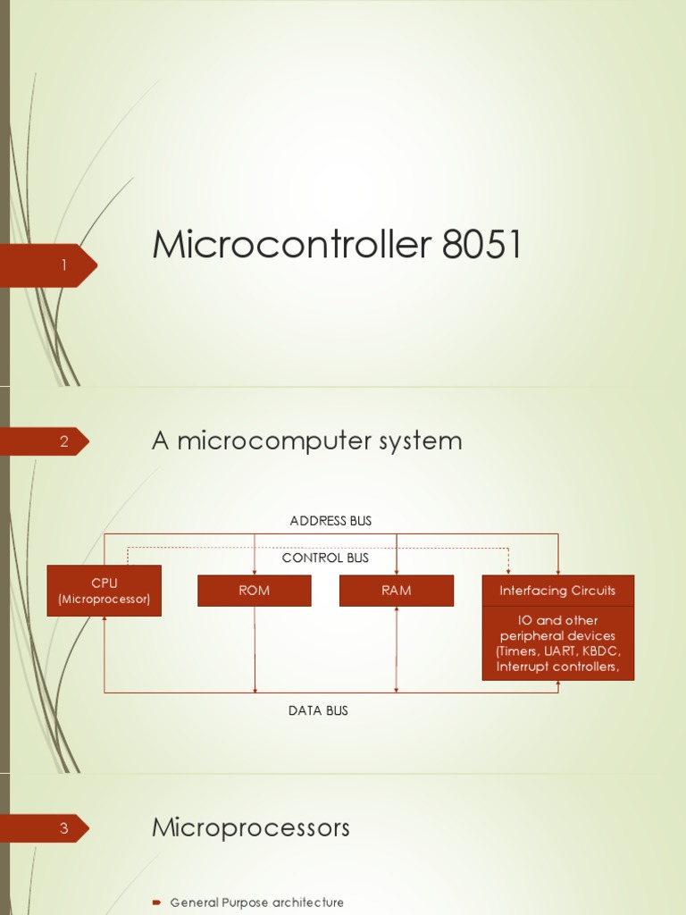 Microcontroller 8051 | PDF | Microcontroller | Central Processing Unit