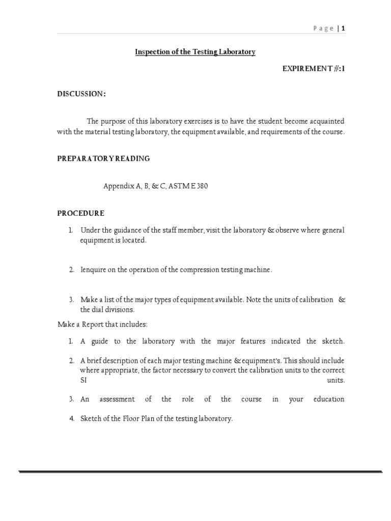 An Introduction to Testing Laboratory Equipment and Procedures for ...