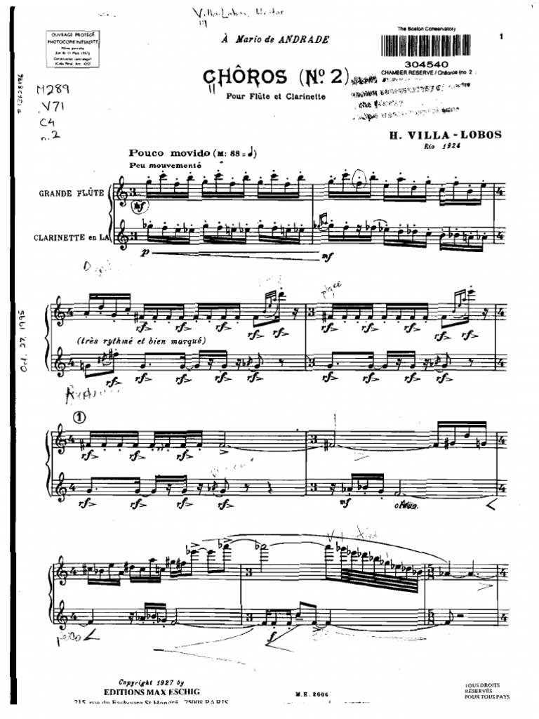 Choros No 2 Heitor Villa Lobos | PDF
