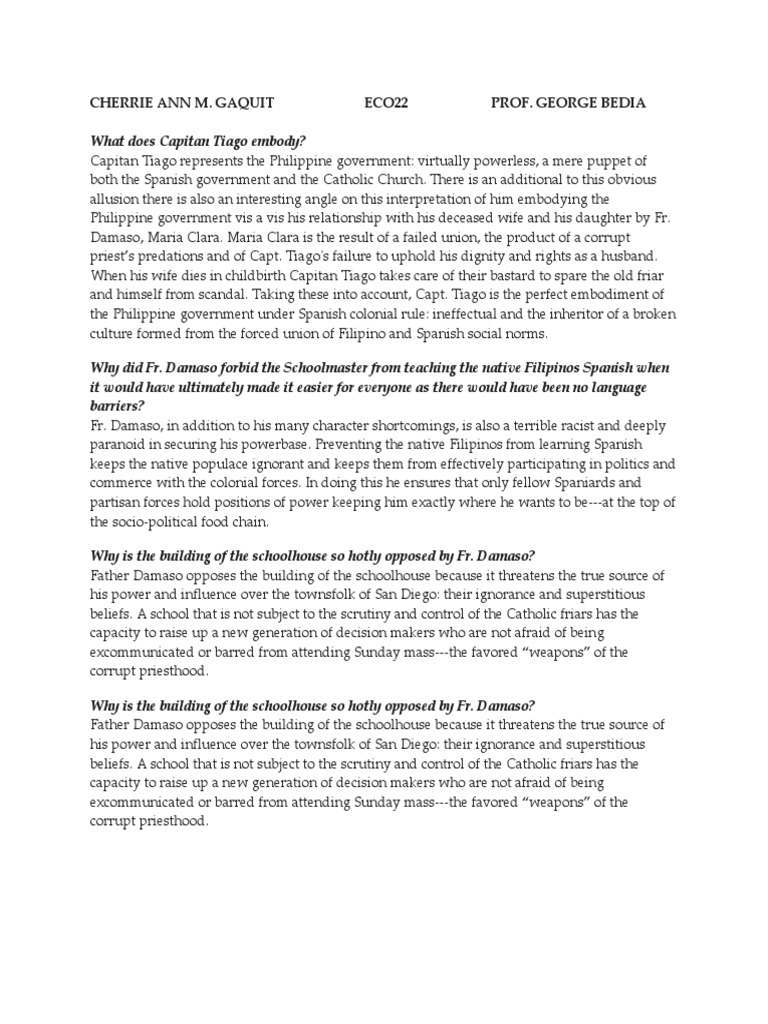 Cherrie Ann M. Gaquit Eco22 Prof. George Bedia | PDF | Spanish Empire