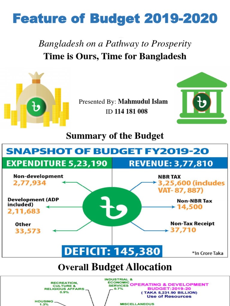 Feature of Budget 2019-2020 | PDF