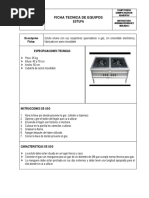 Ficha Tecnica de Caldera | PDF | Tubería (transporte de fluidos) | Caldera
