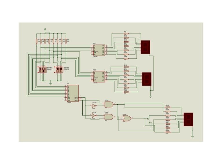 Analysis of a Digital Logic Circuit Board with Resistors, Logic Gates ...