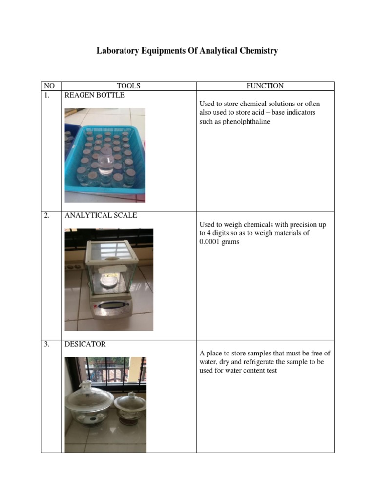Essential Analytical Chemistry Equipment | PDF | Analytical Chemistry ...