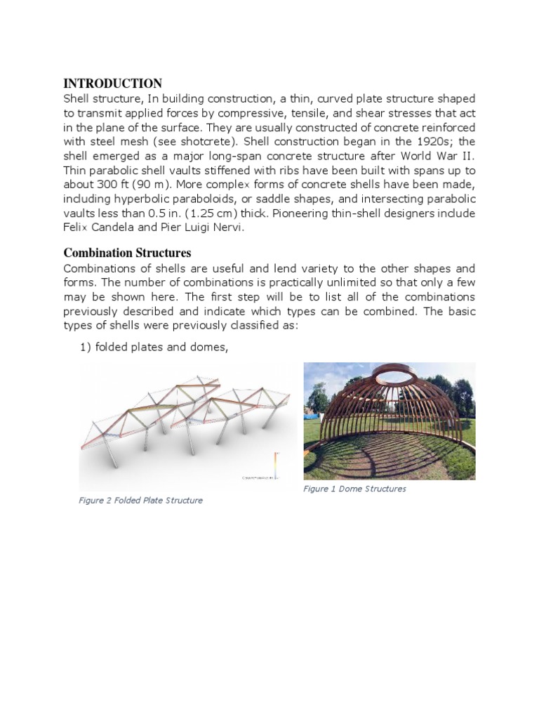 Combination Structures | PDF | Vault (Architecture) | Dome