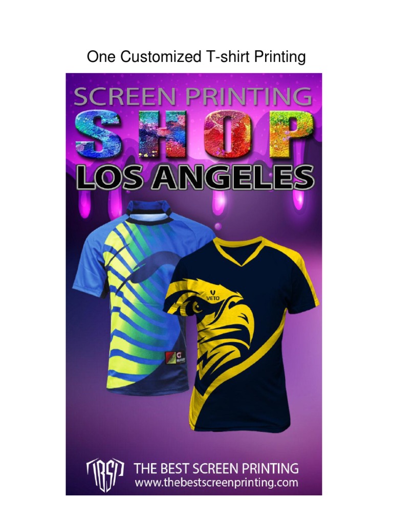 One Customized T-Shirt Printing | PDF | T Shirt | Shirt