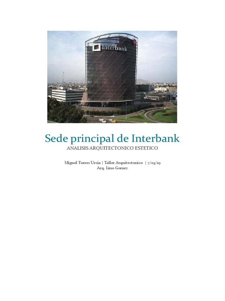Sede Principal de Interbank | PDF | Torre | Lima