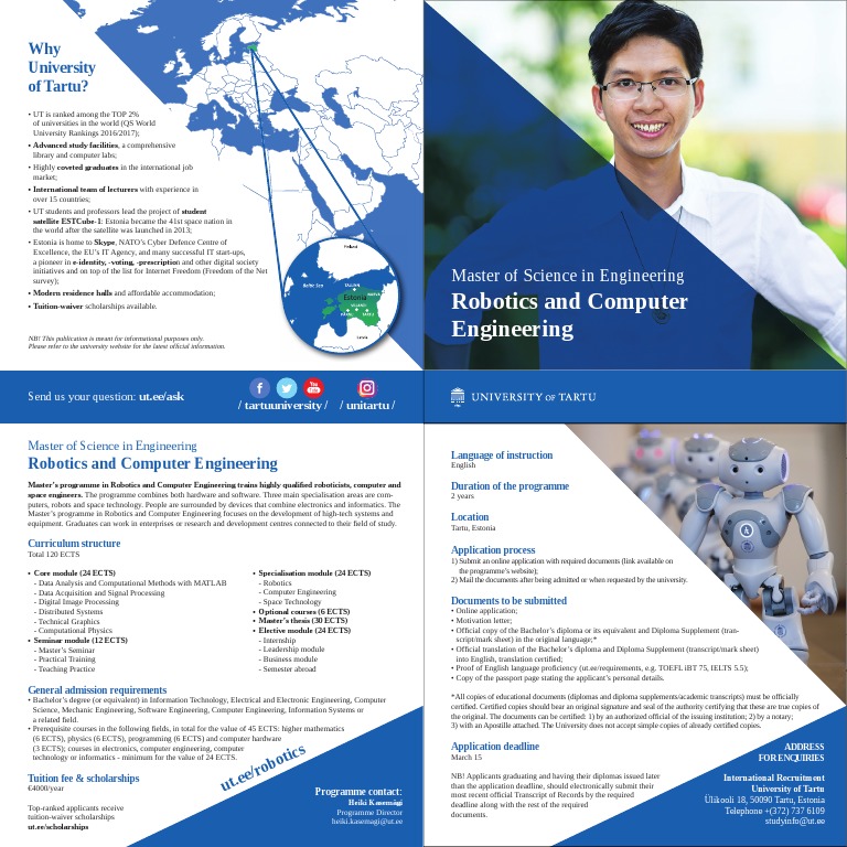 Tu-Robotics and Computer Engineering | Download Free PDF | Bachelor's ...