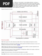 Las Partes y Técnicas de Un Retablo | PDF | Escultura | Pinturas