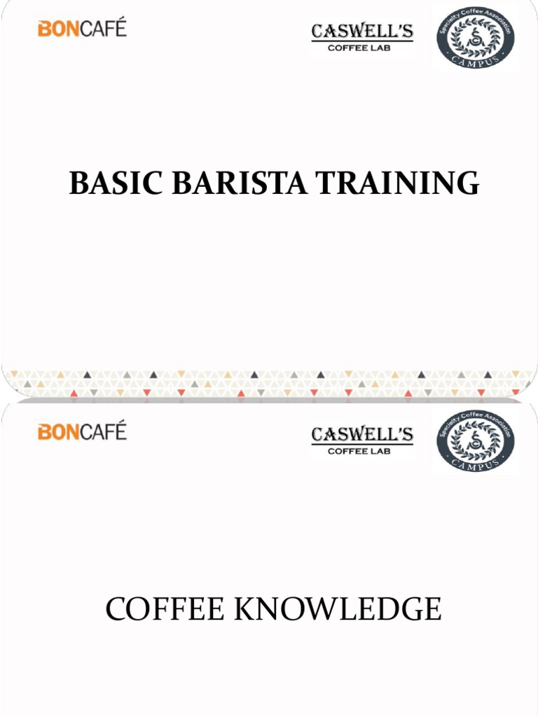 Basic Barista Training | PDF