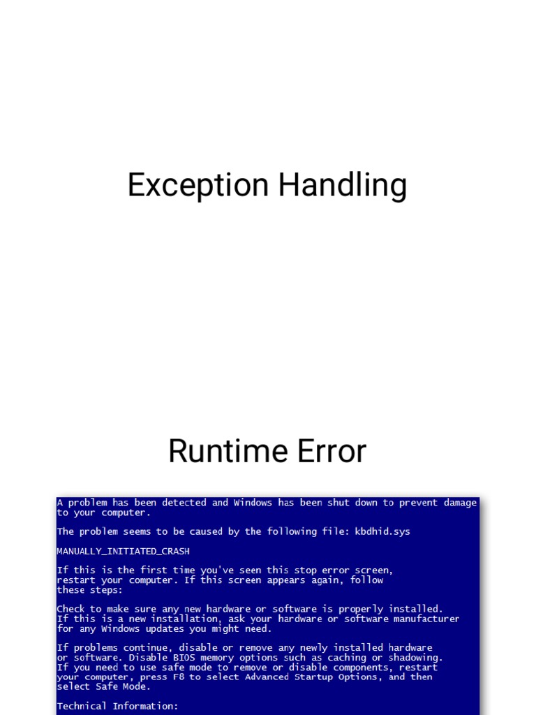 Exception Handling Notes For Vtu Students | PDF | Class (Computer ...