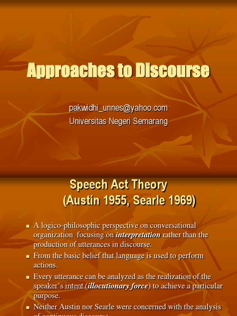 Discourse Analysis Approaches Overview | PDF | Ethnography | Museology